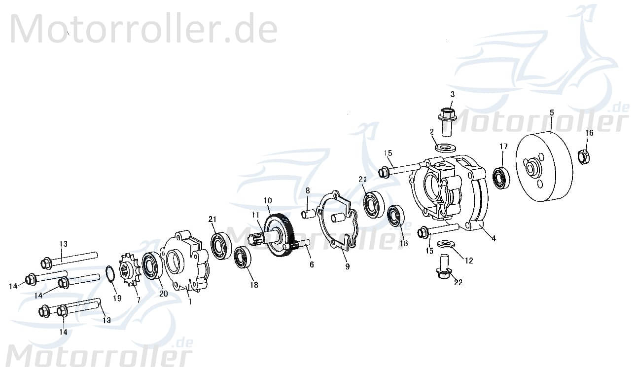 Motorroller Simmerring für Roller Quad ATV Buggy