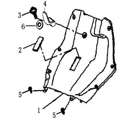 Rex Milano 125 Front-Verkleidung Frontschürze Roller Frontverkleidung ...